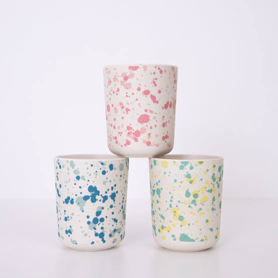 Reusable Bamboo Speckled Cups – BAM Party and Events