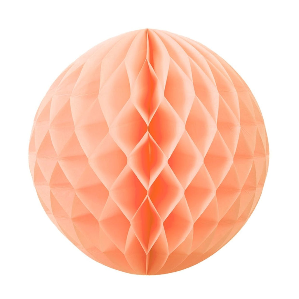 Honeycomb Ball 25cm Peach – BAM Party and Events