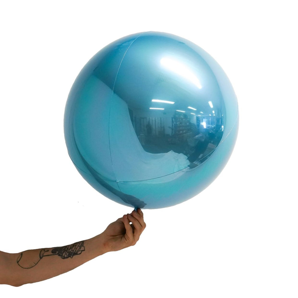 Metallic Light Blue 51cm Loon Ball – BAM Party and Events