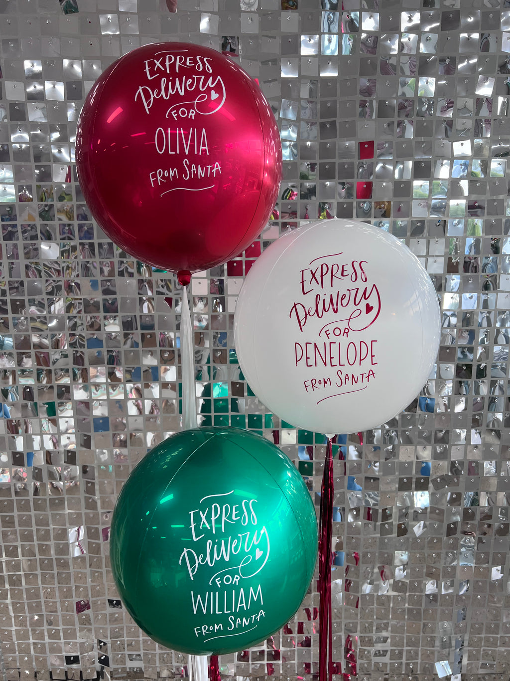 Personalised Christmas Balloon – BAM Party and Events