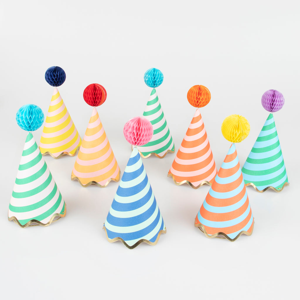 Stripe Party Hats – BAM Party and Events