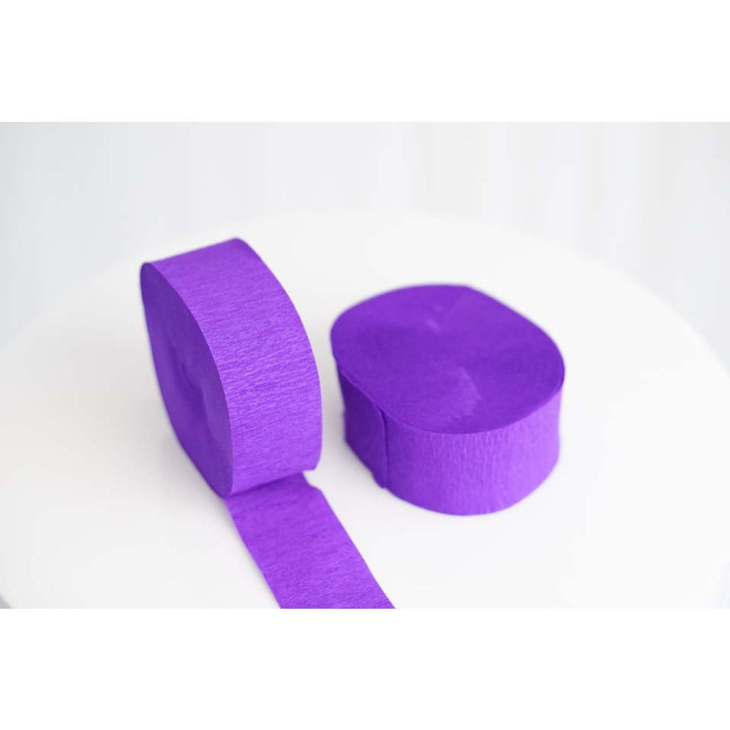 Purple Crepe Streamers – Party Decorations & Backdrops | BAM Party ...