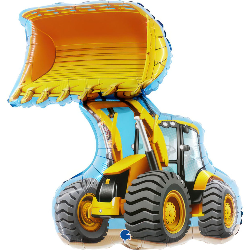 Bulldozer Foil Balloon – Construction Party Decoration | BAM Party ...